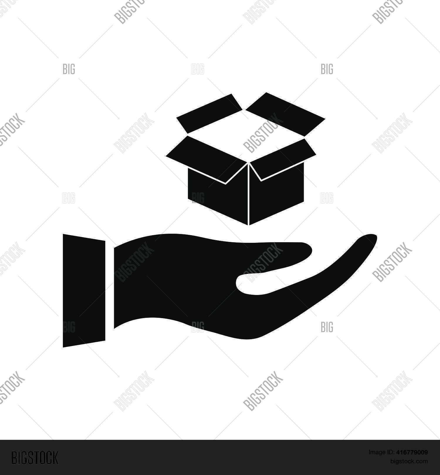 Box Hand Icon. Vector & Photo (Free Trial) | Bigstock
