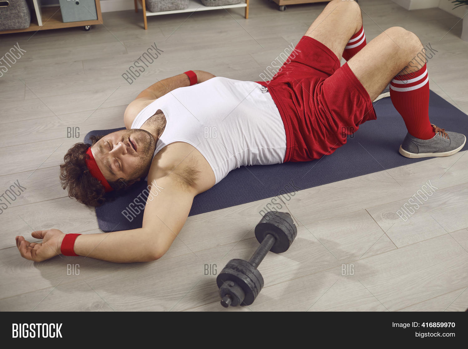 Tired Lazy Overweight Image & Photo (Free Trial) | Bigstock