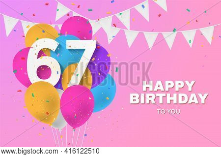 Happy 67th Birthday Image & Photo (Free Trial) | Bigstock