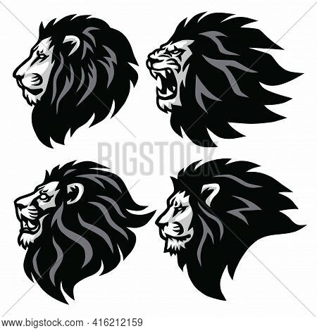 Lion Logo Set. Vector & Photo (Free Trial) | Bigstock
