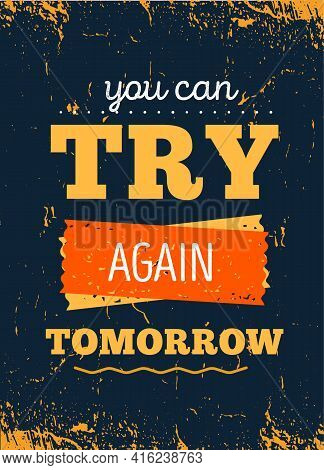 You Can Try Again Vector & Photo (Free Trial) | Bigstock