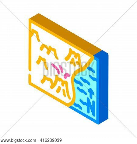 Volcano Map Isometric Vector & Photo (Free Trial) | Bigstock