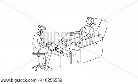 Pedicure Getting Vector & Photo (Free Trial) | Bigstock