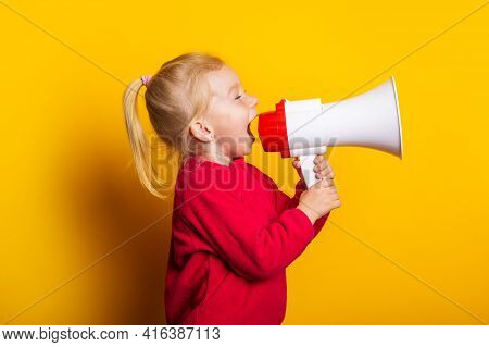 Child Shouts Into Image & Photo (Free Trial) | Bigstock