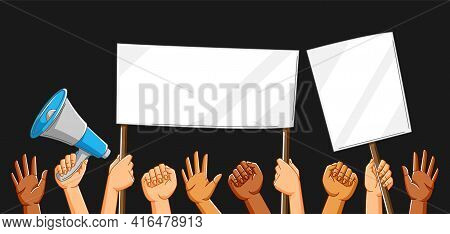 Picket Signs Images, Illustrations & Vectors (Free) - Bigstock