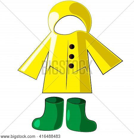 Raincoat For Kids Drawing