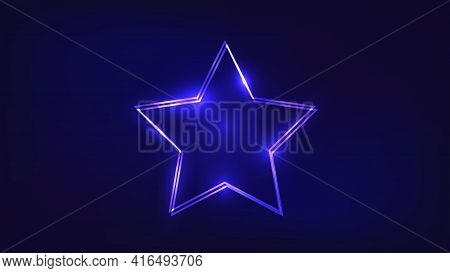 Neon Double Star Vector & Photo (Free Trial) | Bigstock