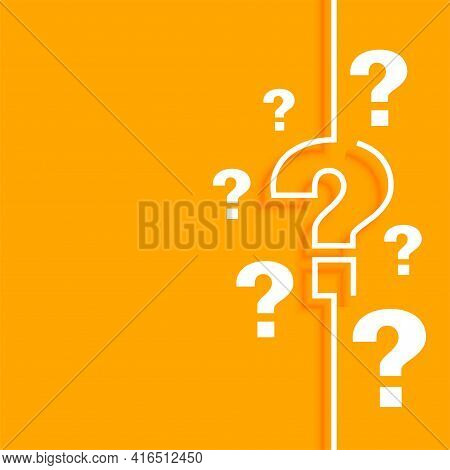 Orange Question Mark Vector & Photo (Free Trial) | Bigstock