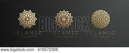 Gold Islamic Logo Set Vector & Photo (Free Trial) | Bigstock