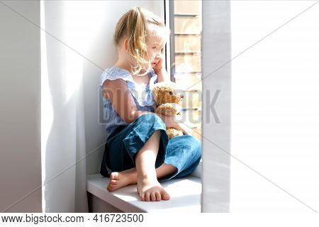 Child Girl Alone Home Image & Photo (Free Trial) | Bigstock