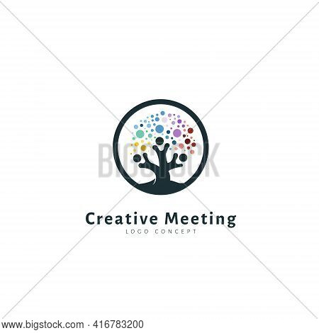 Creative Meeting Logo Vector & Photo (Free Trial) | Bigstock