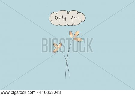 Only You Text On Image & Photo (Free Trial) | Bigstock