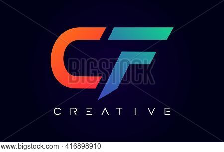 Cf Logo Letter Design Vector & Photo (Free Trial) | Bigstock