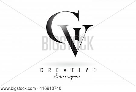 Cv C V Letter Design Vector & Photo (Free Trial) | Bigstock