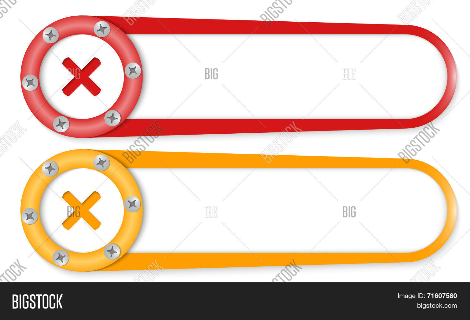 Set Two Buttons Vector & Photo (Free Trial) | Bigstock