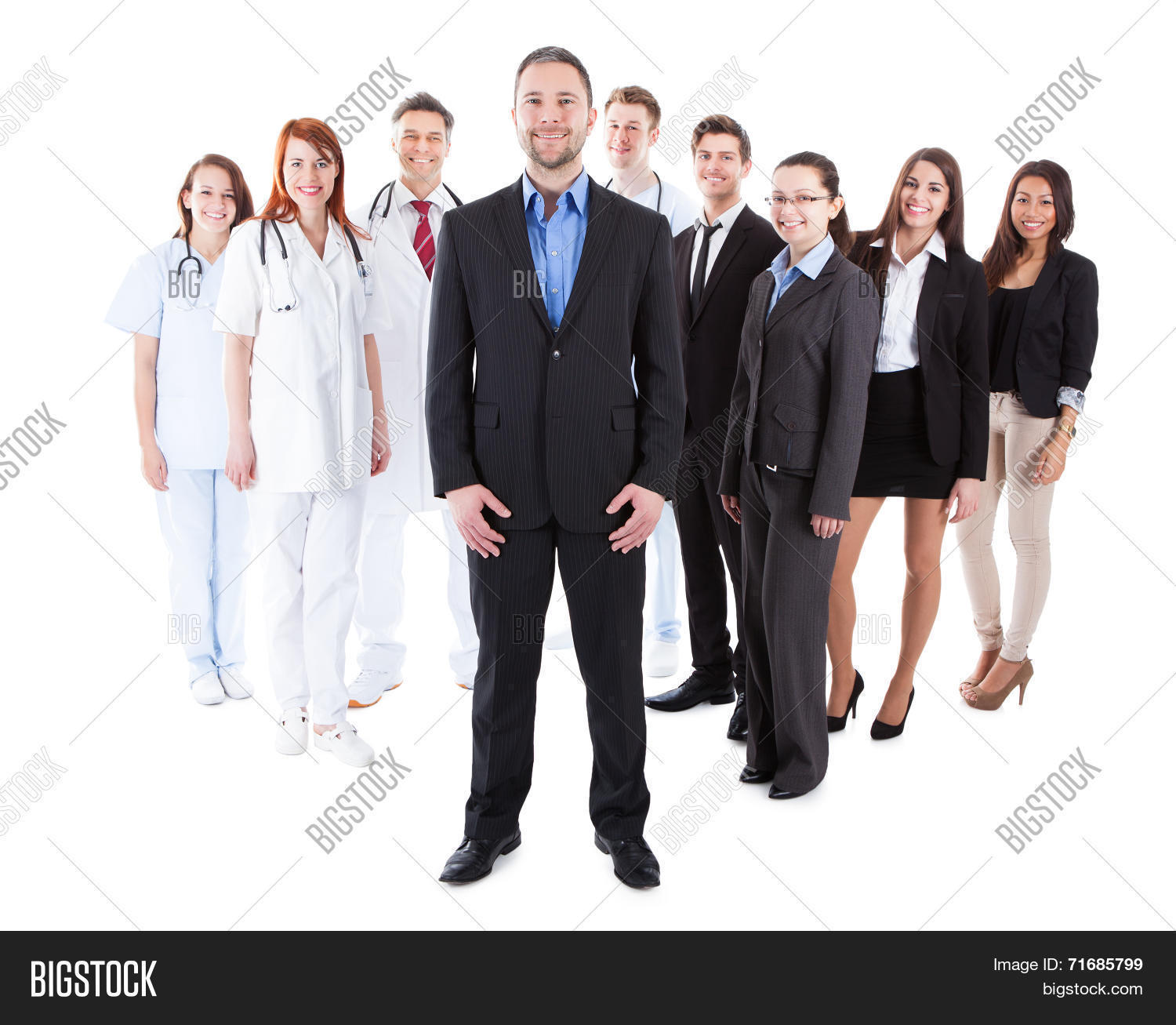 Boss Standing On Front Image & Photo (Free Trial) | Bigstock