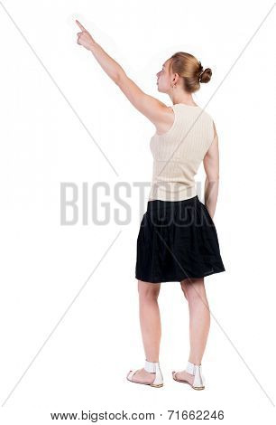 Imagen y foto Back View Pointing (prueba gratis) | Bigstock