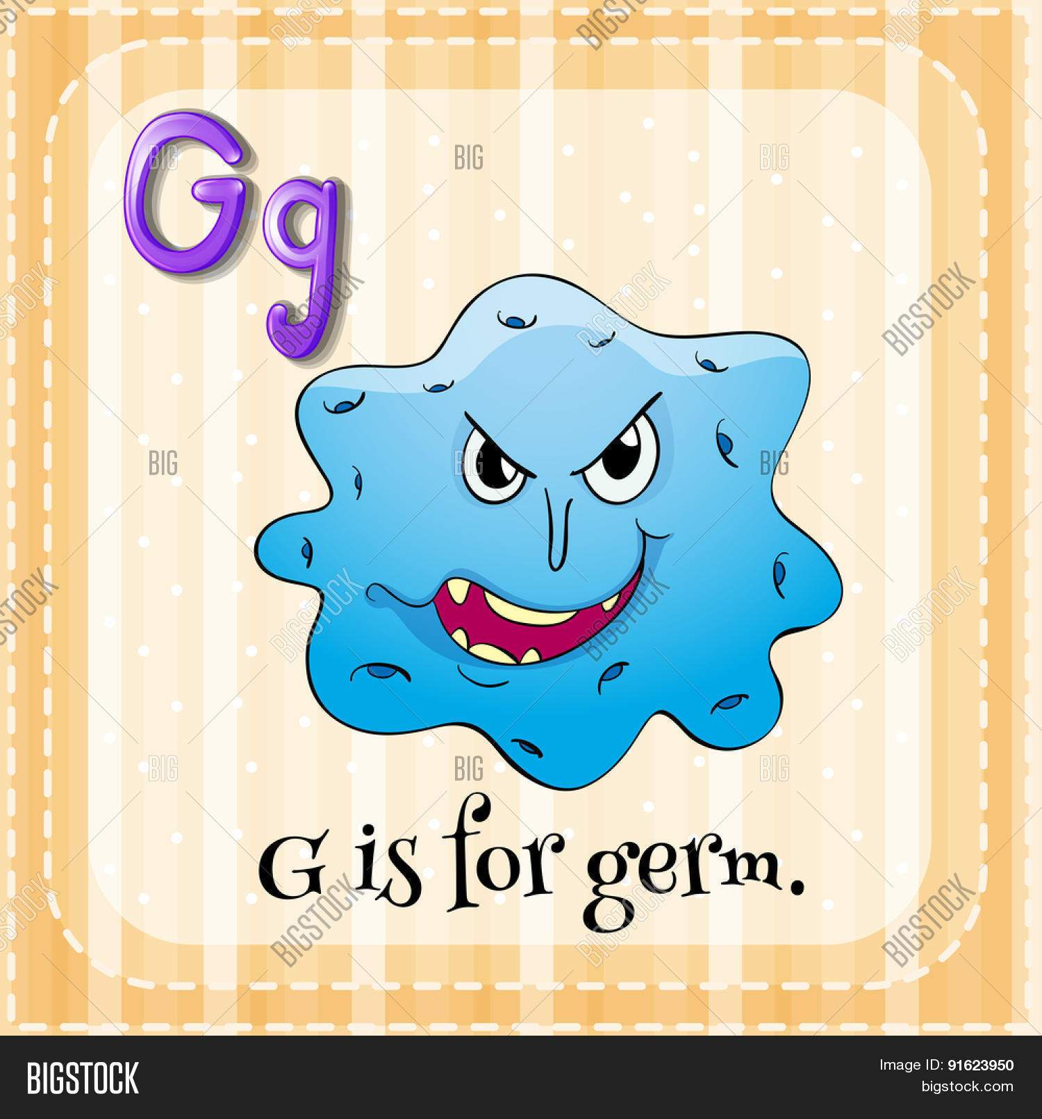 Flashcard Letter G Vector & Photo (Free Trial) | Bigstock