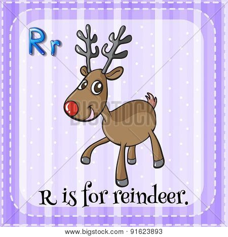 Flashcard Letter R Vector & Photo (Free Trial) | Bigstock