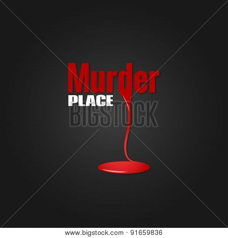 Murder Blood Design Vector & Photo (Free Trial) | Bigstock