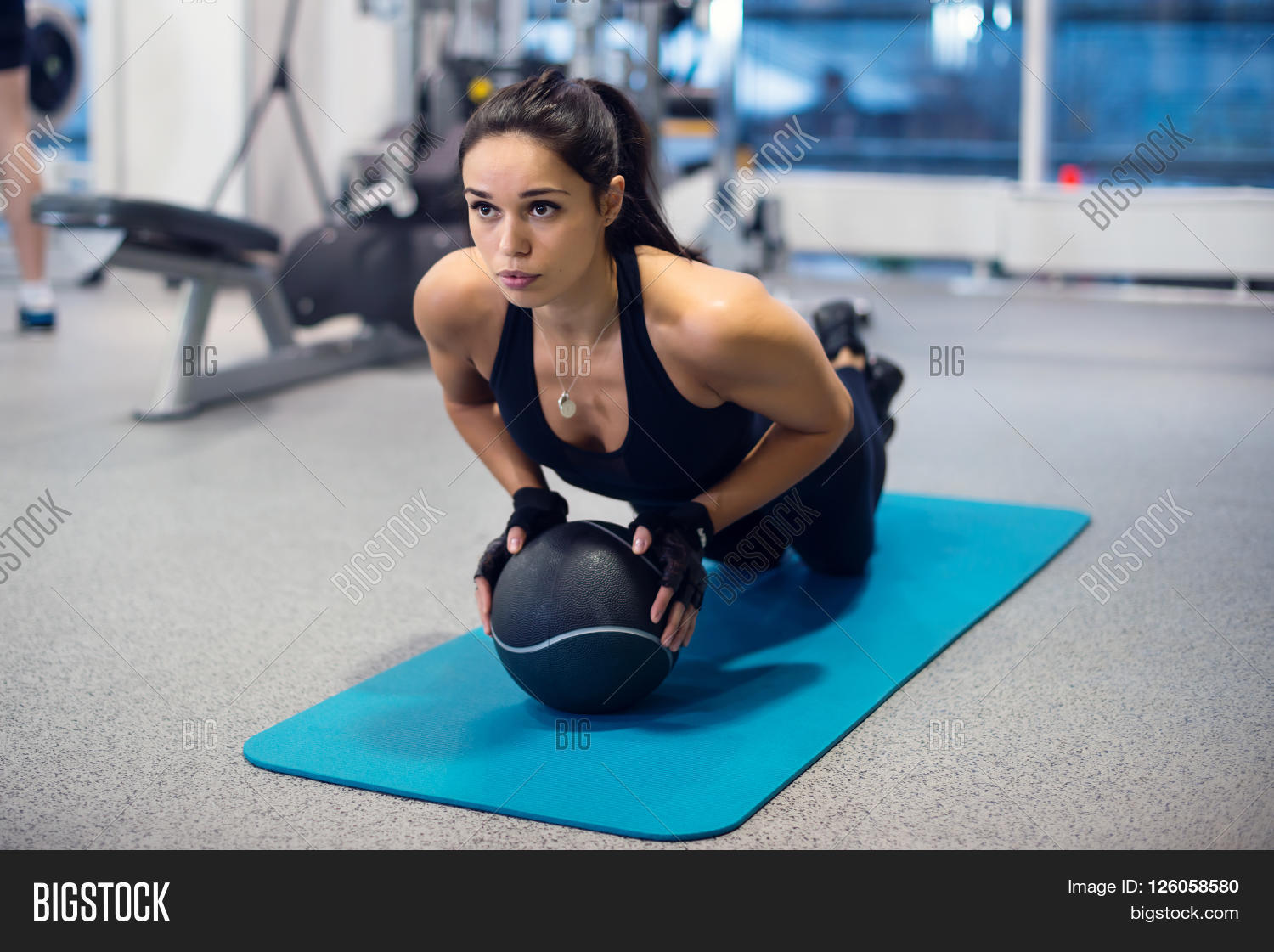 Fit Woman Exercising Image & Photo (Free Trial) | Bigstock