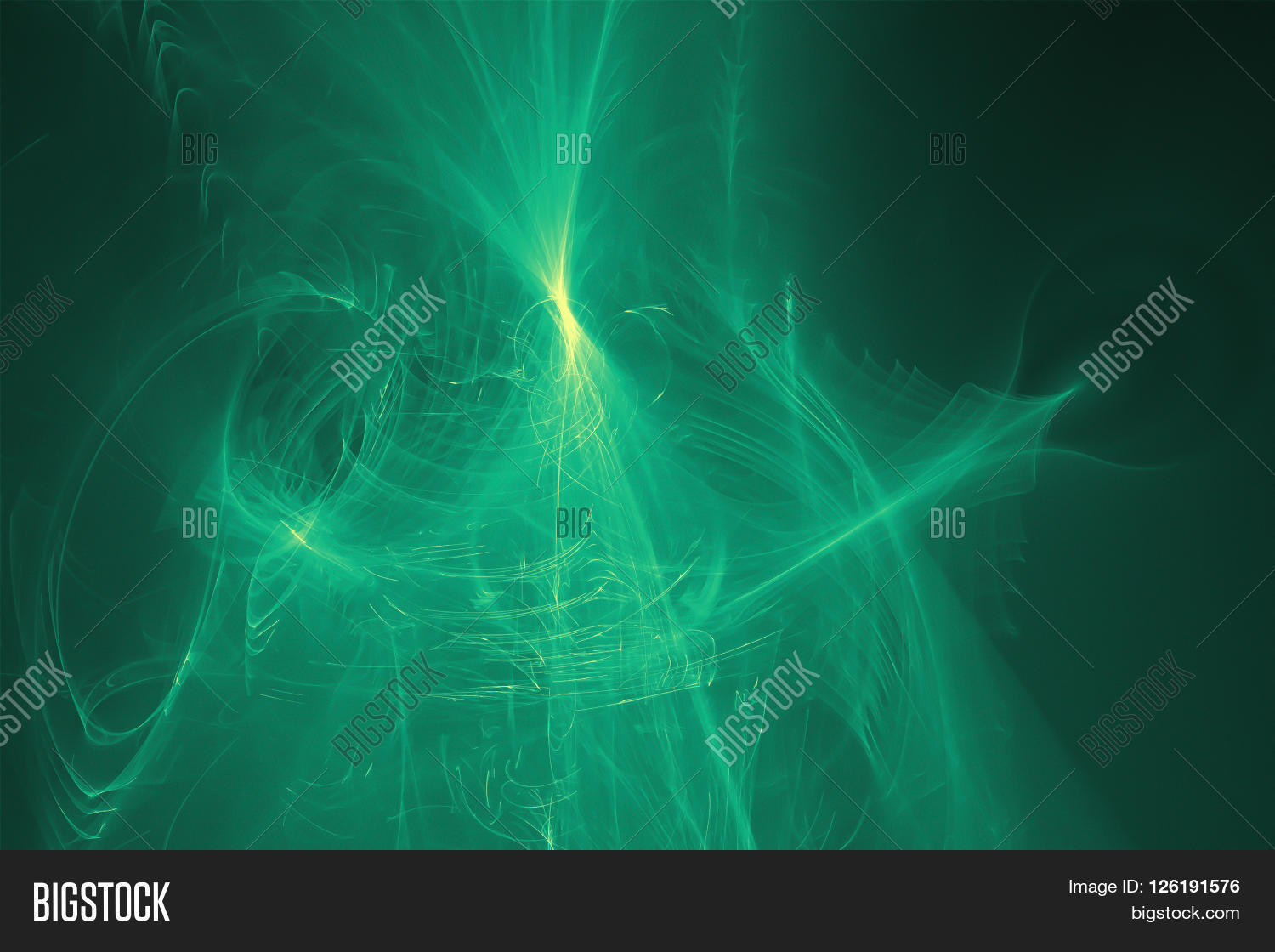 Green Glow Energy Wave Image & Photo (Free Trial) | Bigstock