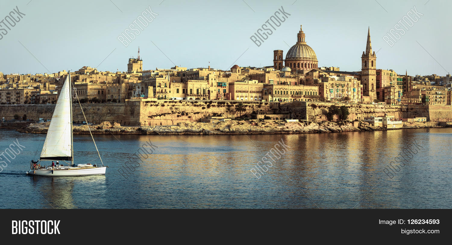 Panoramic View Valetta Image & Photo (Free Trial) | Bigstock