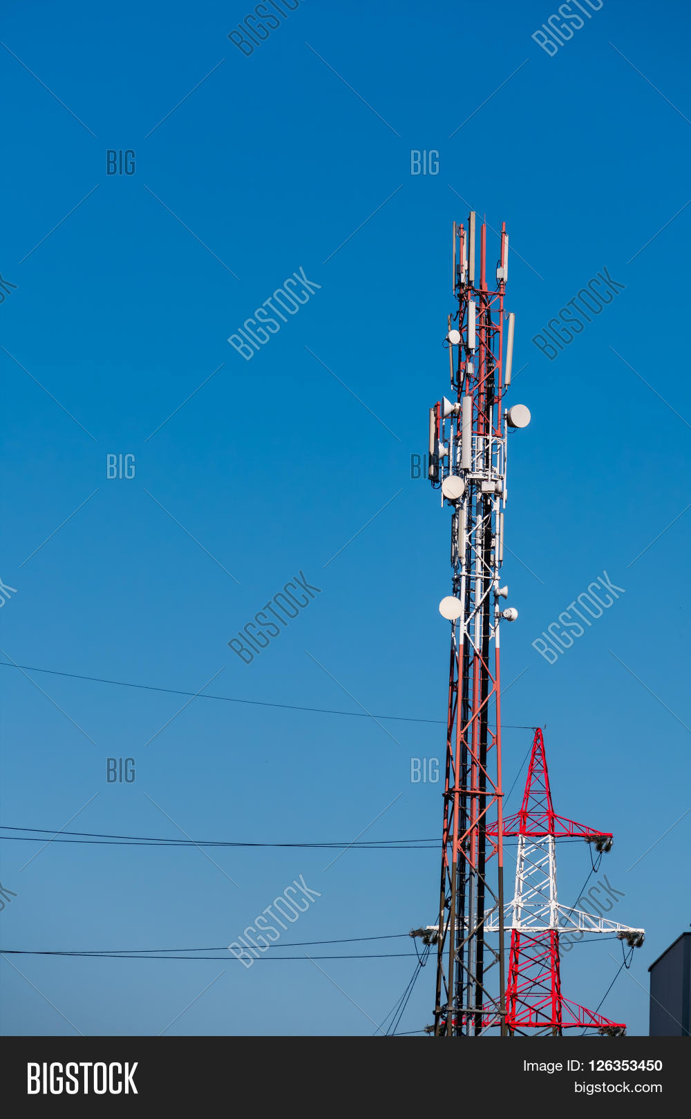 Pylon Red White Image & Photo (Free Trial) | Bigstock