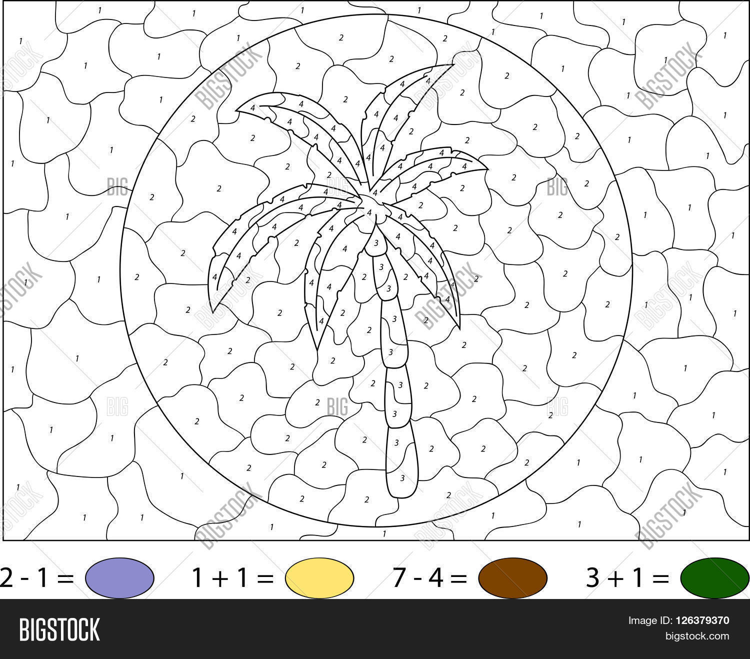 Cartoon Palm Tree. Vector & Photo (Free Trial) | Bigstock