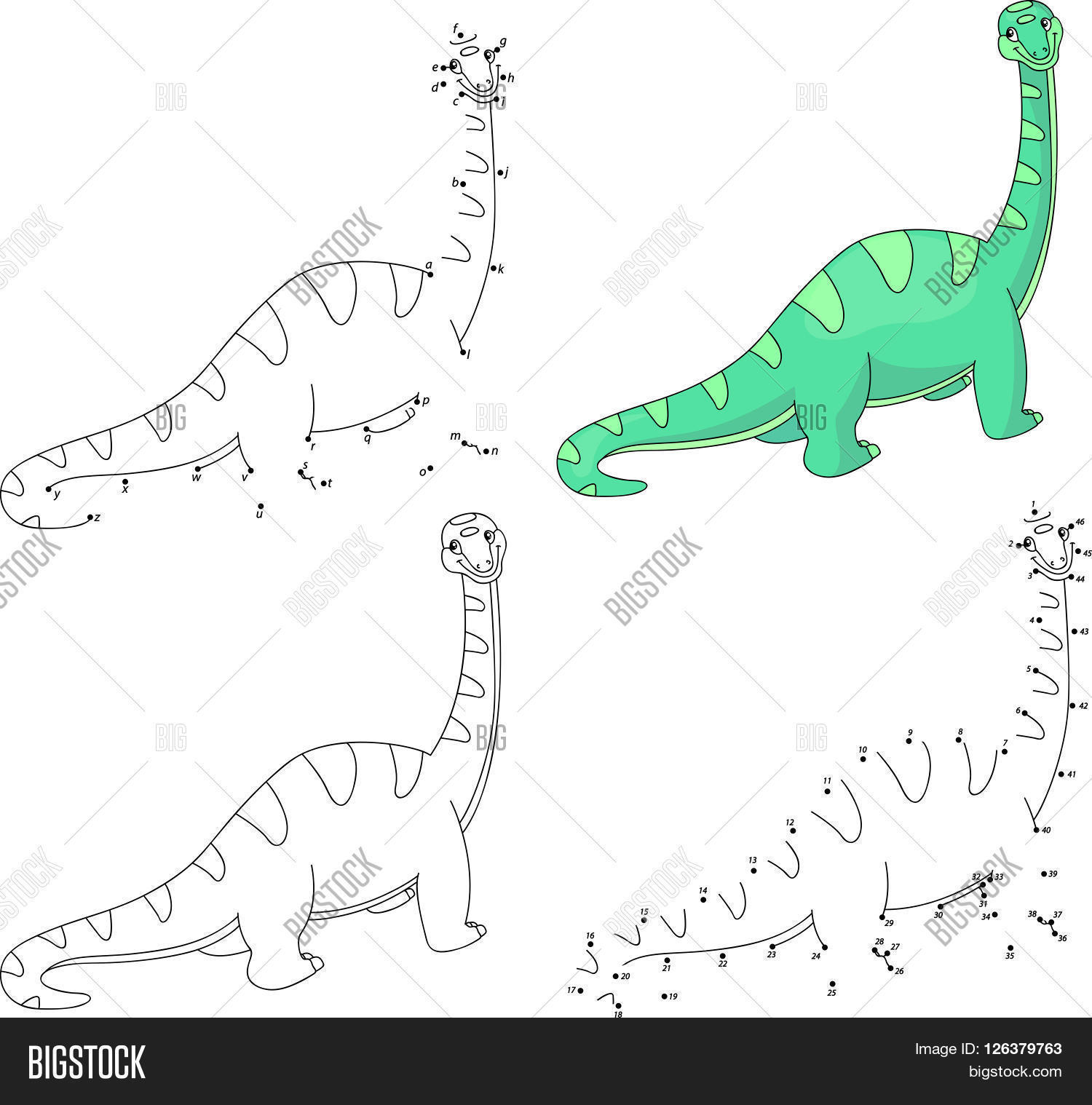 Cartoon Diplodocus. Vector & Photo (Free Trial) | Bigstock