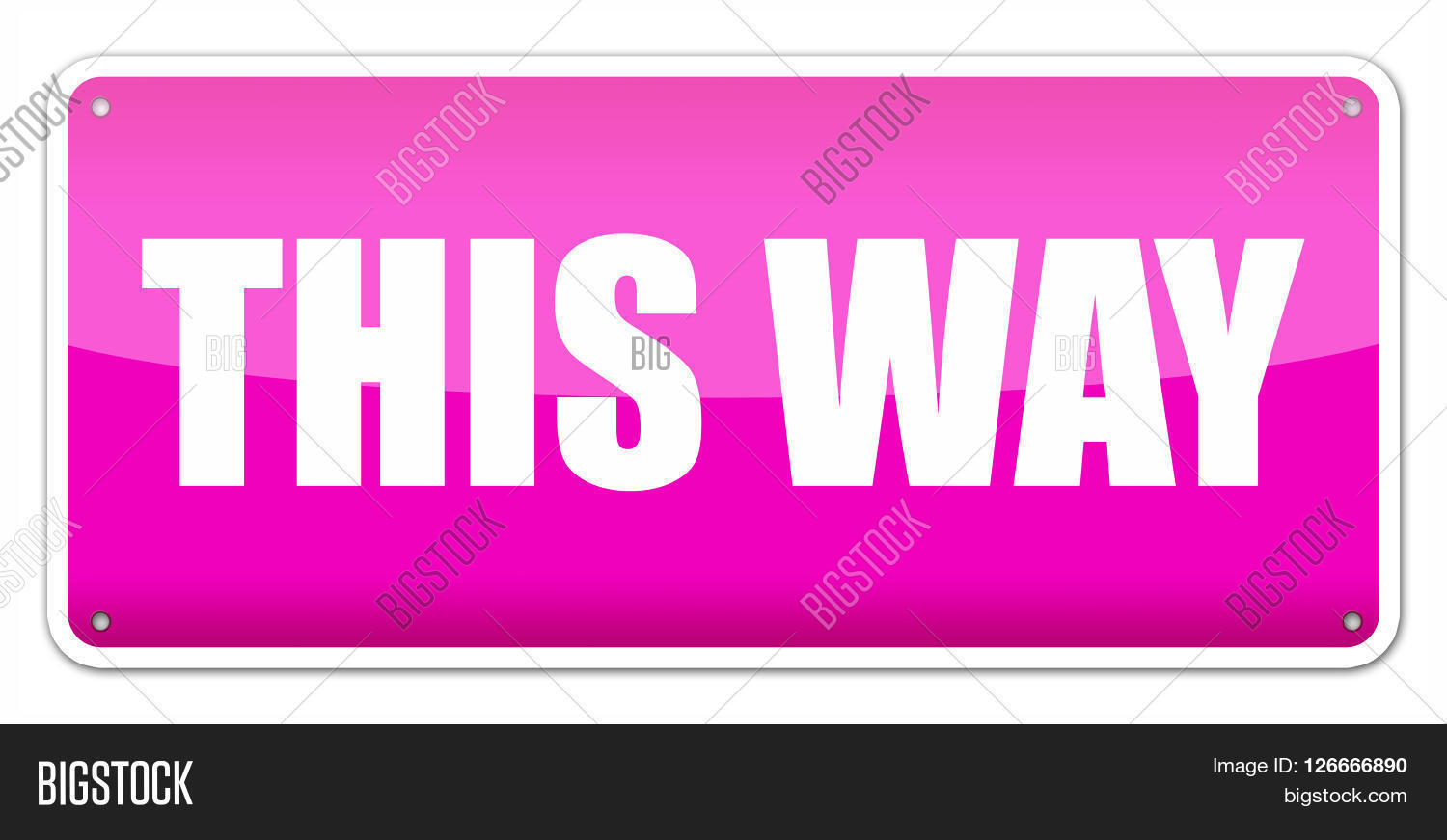 Pink Card This Way Image & Photo (Free Trial) | Bigstock