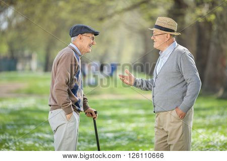 Two Old Friends Having Image & Photo (Free Trial) | Bigstock