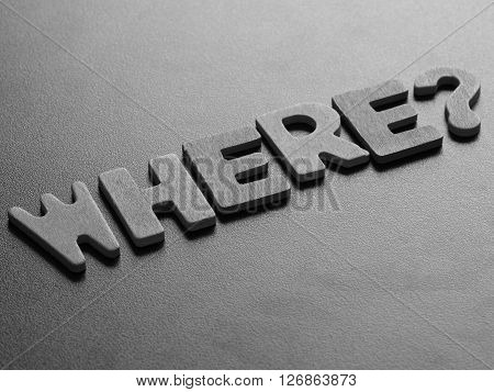 "Where" Word Wood. Image & Photo (Free Trial) | Bigstock