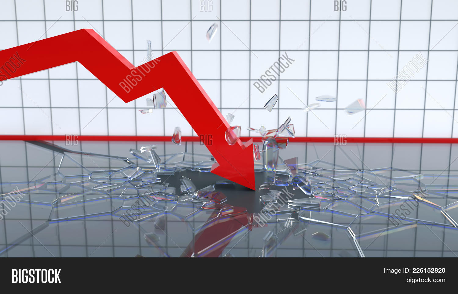Falling Chart Breaks Image & Photo (Free Trial) | Bigstock