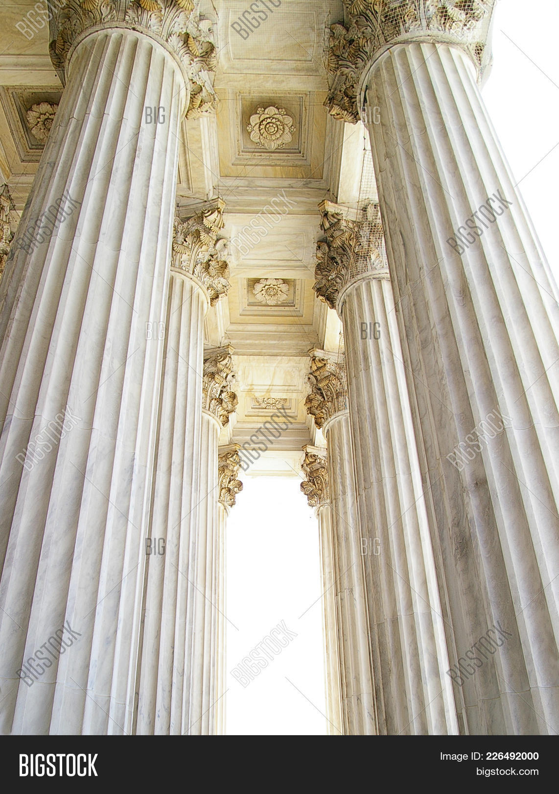 Stone Columns Front Image & Photo (Free Trial) | Bigstock