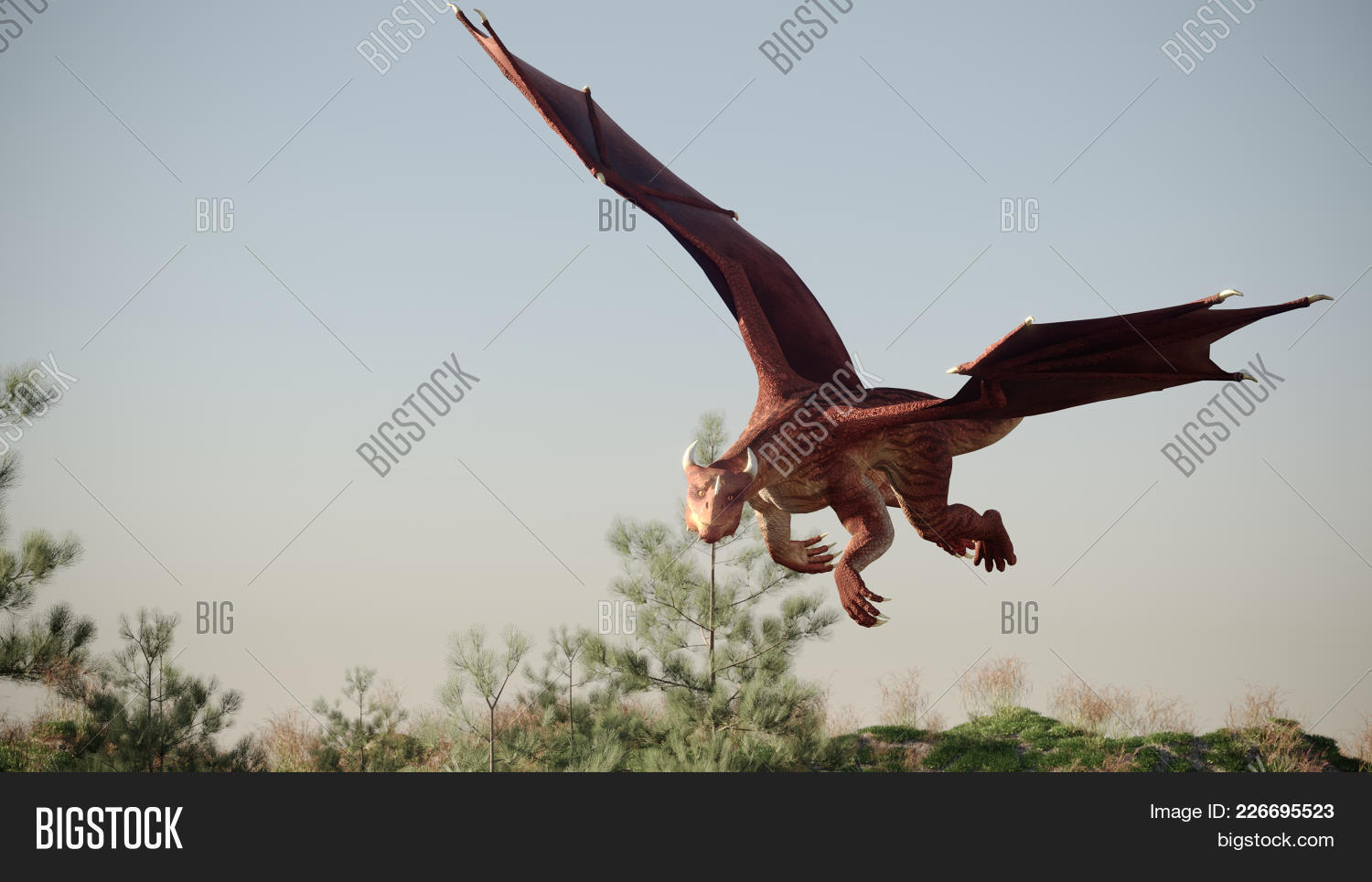 3d Render Flying Red Image & Photo (Free Trial) | Bigstock