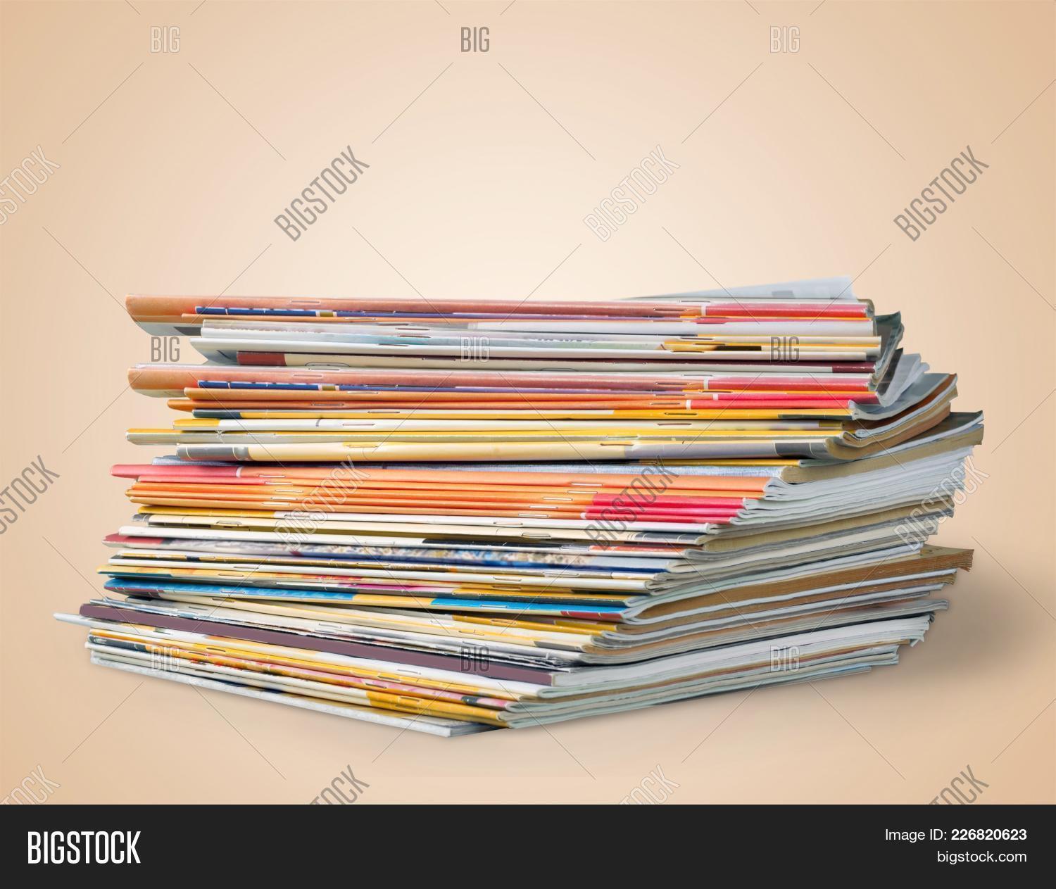 Stack Stacked Magazine Image & Photo (Free Trial) | Bigstock
