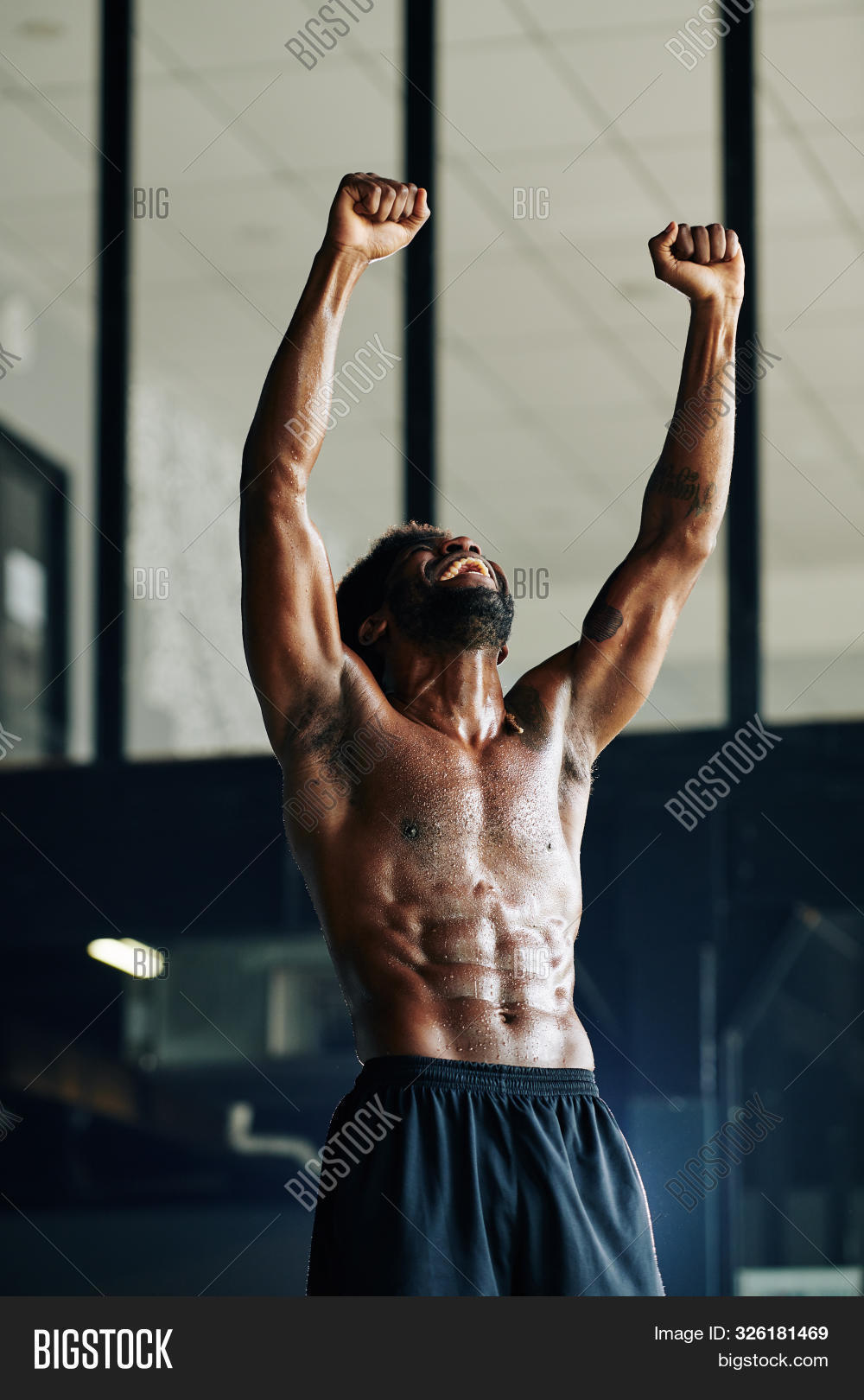 Happy Fit Man Defined Image & Photo (Free Trial) | Bigstock