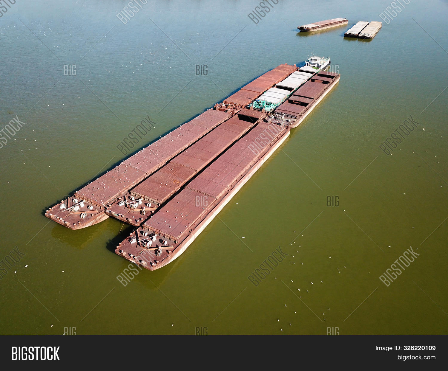 Top View Old Barge Image & Photo (Free Trial) | Bigstock