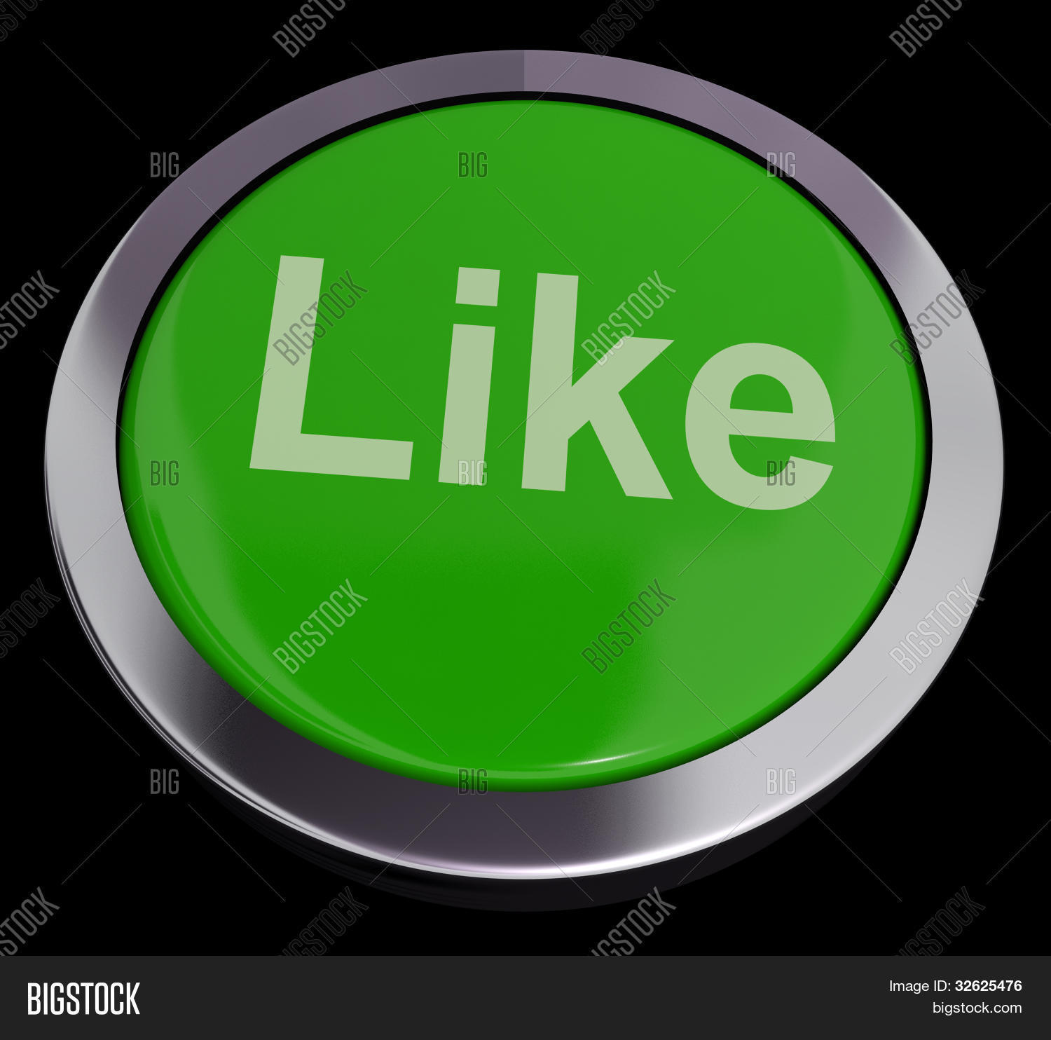 Like Button Green Image & Photo (Free Trial) | Bigstock