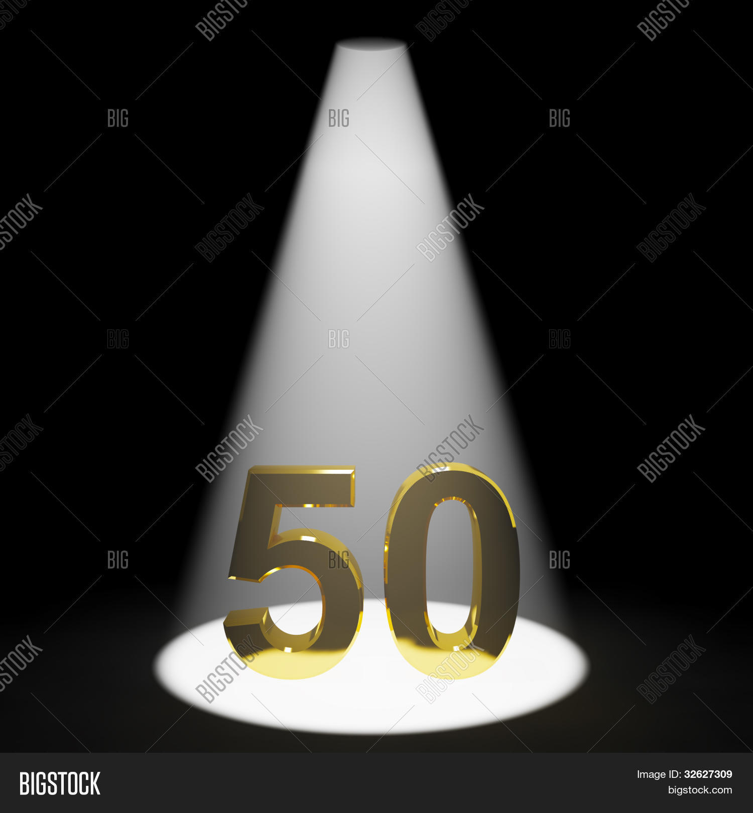 Gold 50th 3d Number Image & Photo (Free Trial) | Bigstock