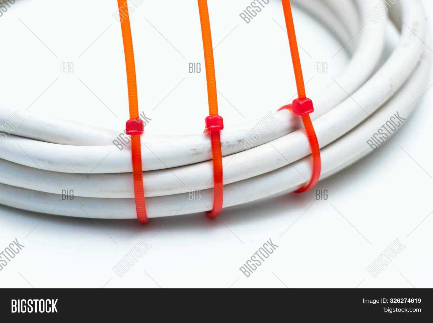 White Cable Wire Red Image & Photo (Free Trial) | Bigstock