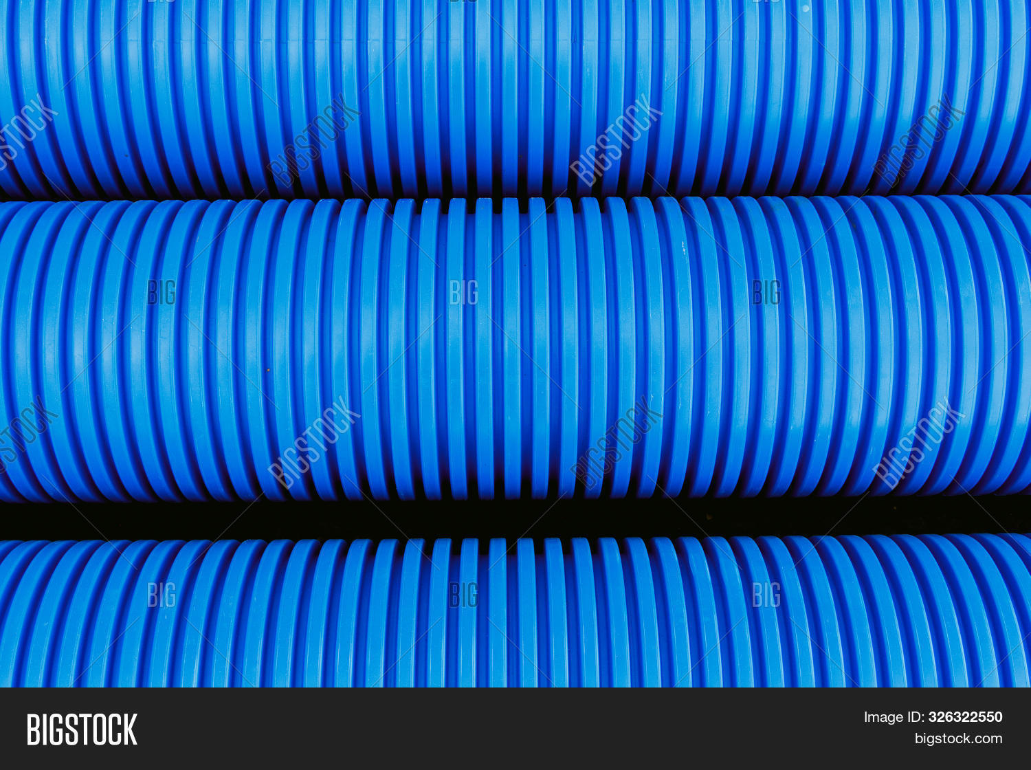 Blue Plastic Pipes Image & Photo (Free Trial) | Bigstock