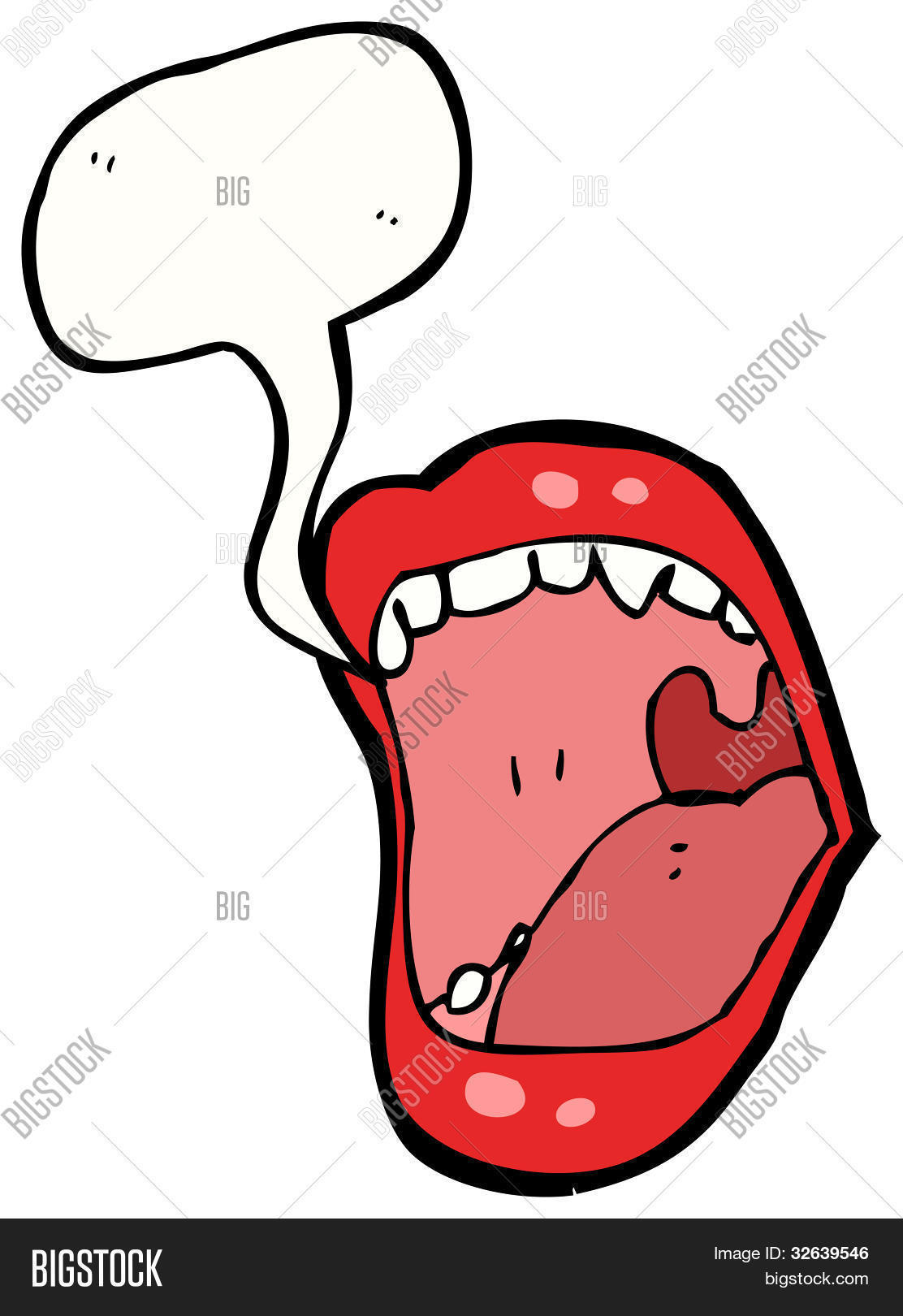 Cartoon Shouting Mouth Image & Photo (Free Trial) | Bigstock
