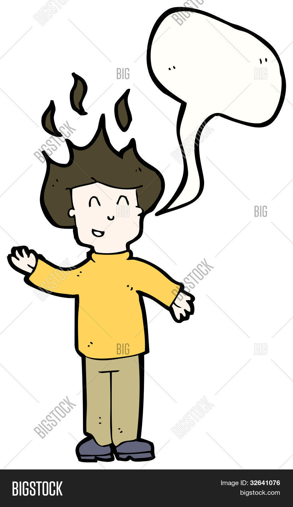 Cartoon Man Floating Image & Photo (Free Trial) | Bigstock