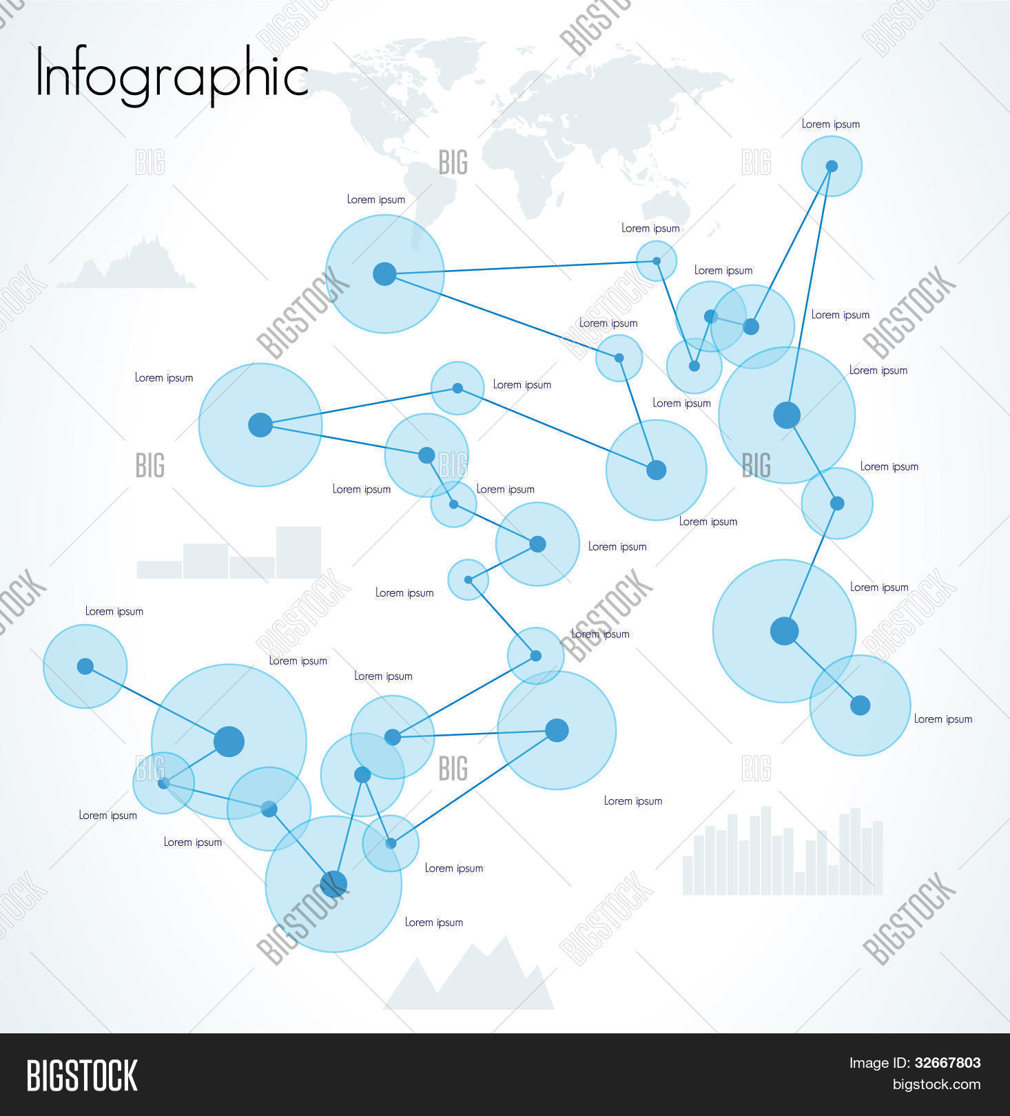 Network Infographic Vector & Photo (Free Trial) | Bigstock