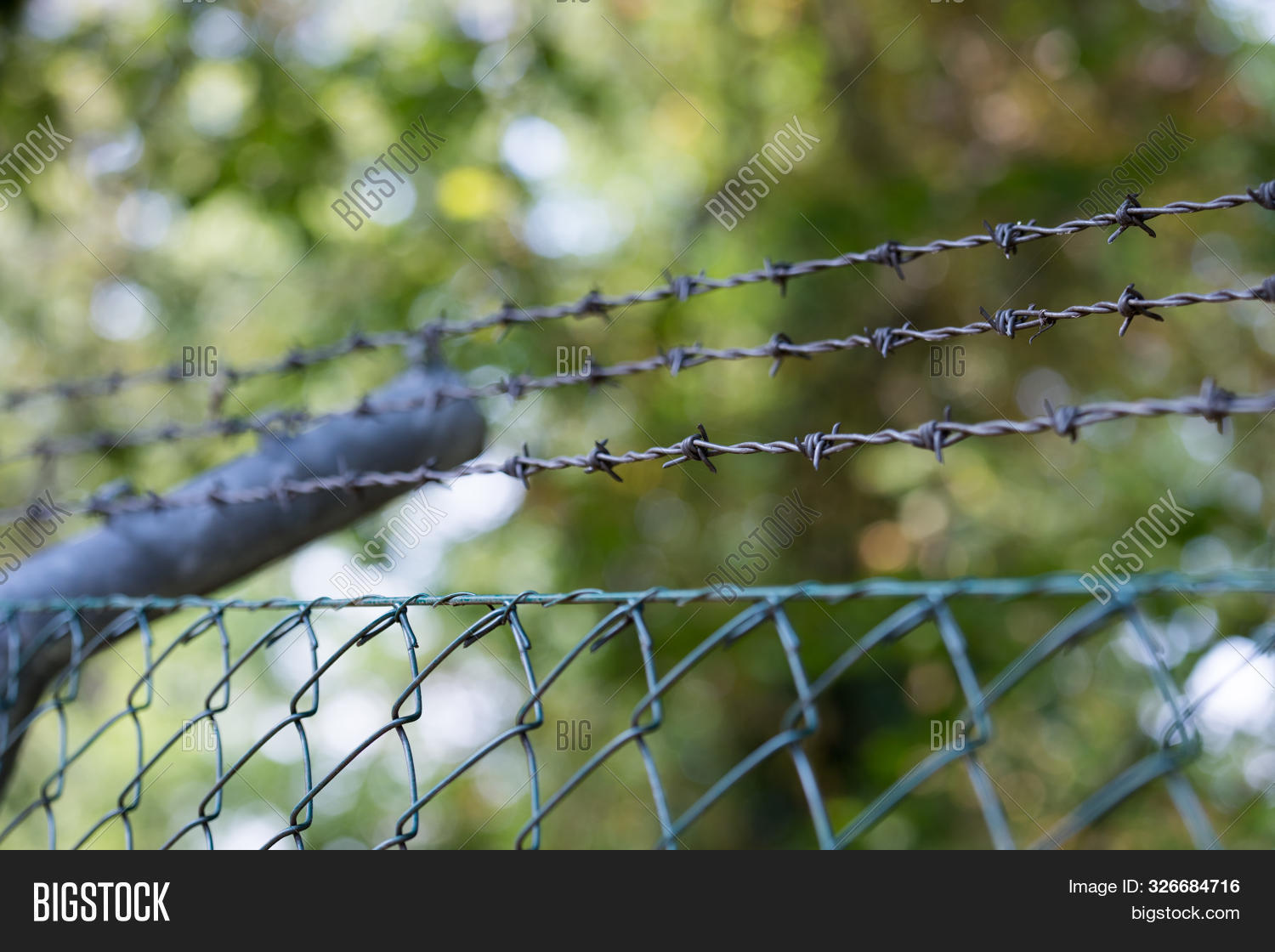 Lines Barbed Wire Image & Photo (Free Trial) | Bigstock