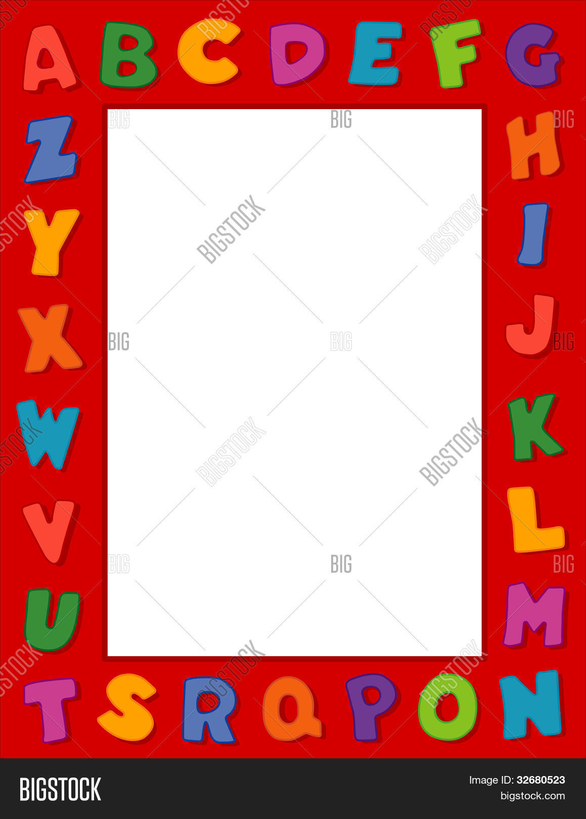 Alphabet Frame Copy Vector & Photo (Free Trial) | Bigstock