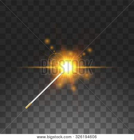 Golden Magic Wand. Vector & Photo (Free Trial) | Bigstock