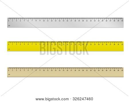 Inch Metric Rulers. Vector & Photo (Free Trial) | Bigstock